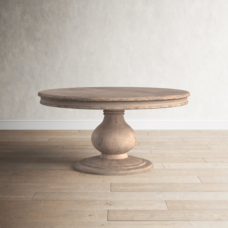 wood pedestal bistro table